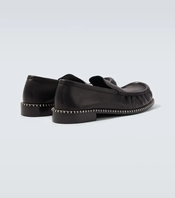 Dries Van Noten Leather Loafers With Round Toe