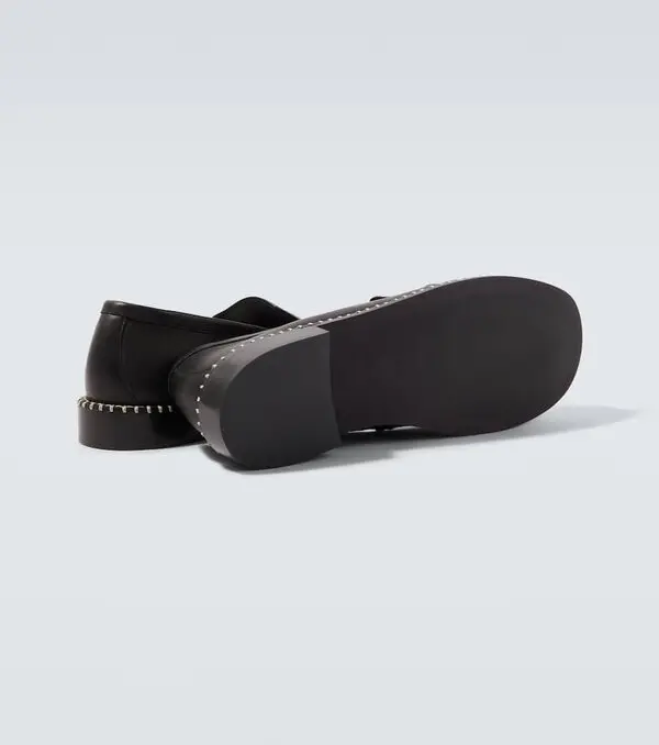 Dries Van Noten Leather Loafers With Round Toe