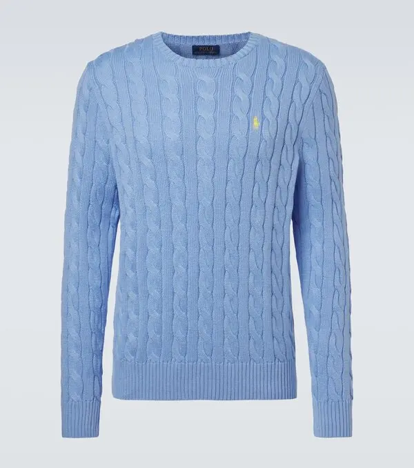 Polo Ralph Lauren Cable-knit Cotton Sweater - Blue
