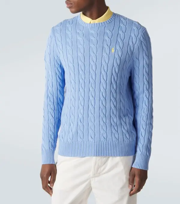 Polo Ralph Lauren Cable-knit Cotton Sweater - Blue
