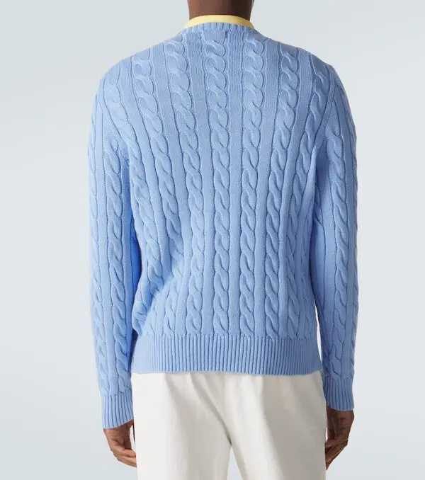 Polo Ralph Lauren Cable-knit Cotton Sweater - Blue