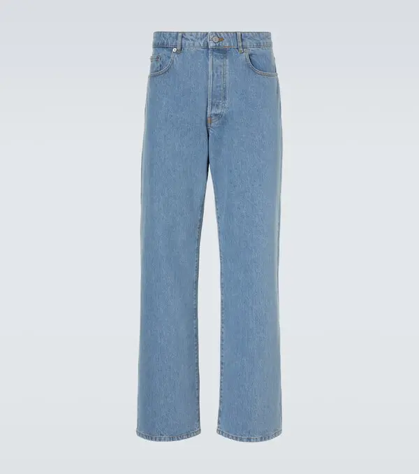 Dries Van Noten Logo Straight Jeans