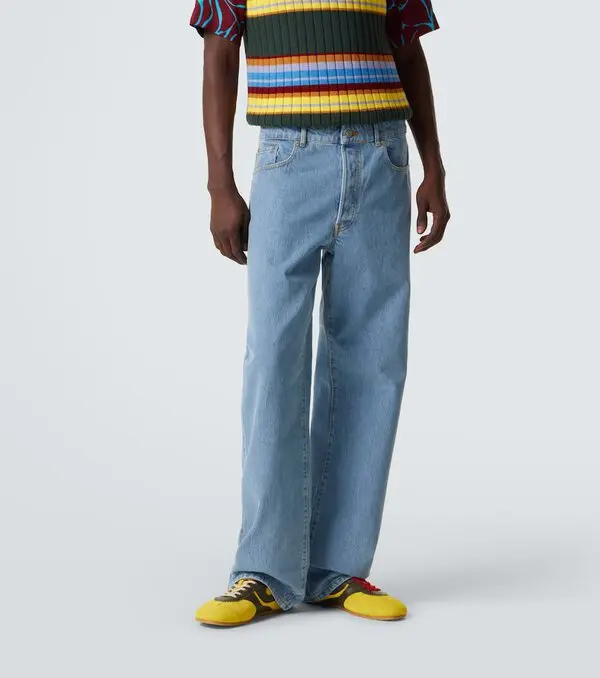 Dries Van Noten Logo Straight Jeans