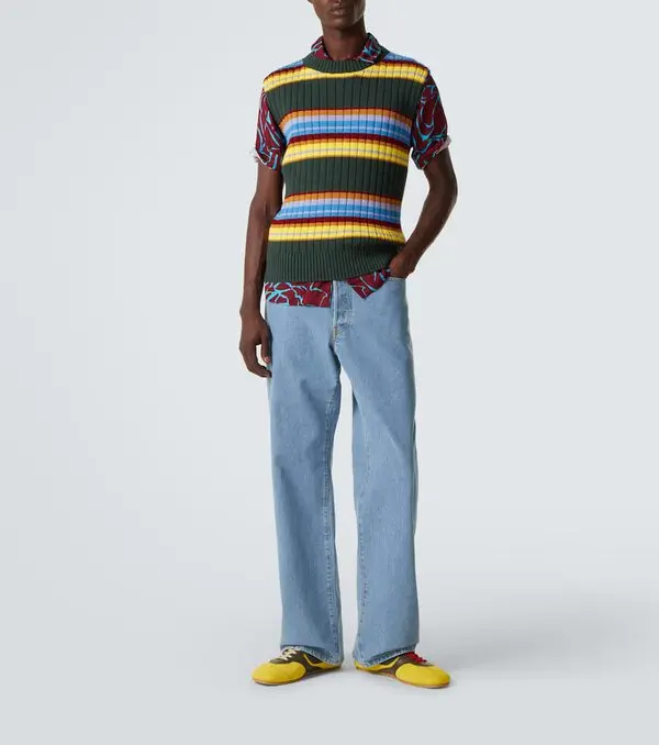 Dries Van Noten Logo Straight Jeans
