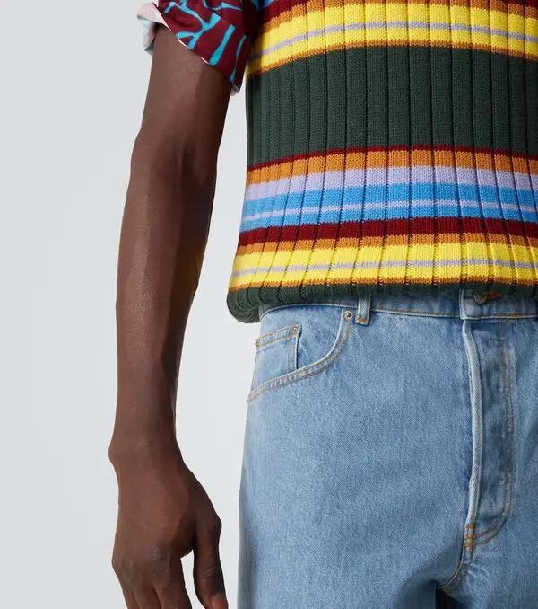 Dries Van Noten Logo Straight Jeans