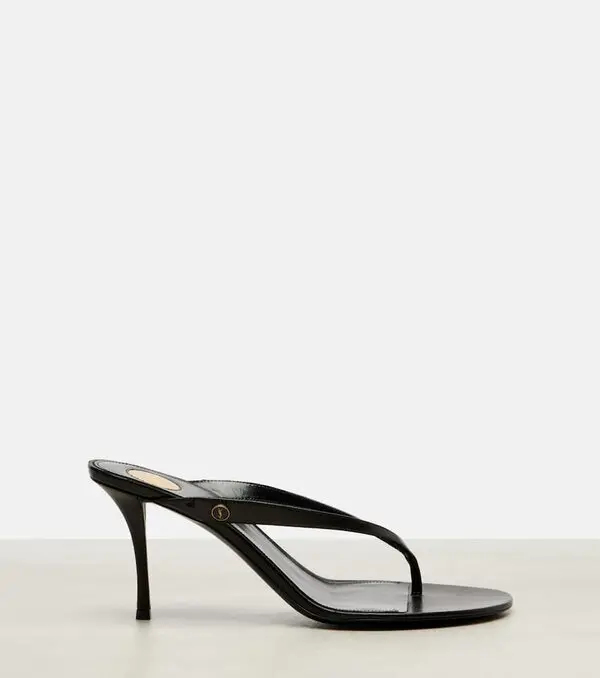 Saint Laurent Sue Leather Thong Sandals