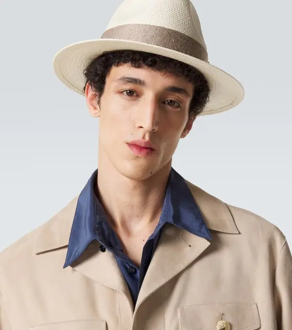 Kiton Straw Fedora