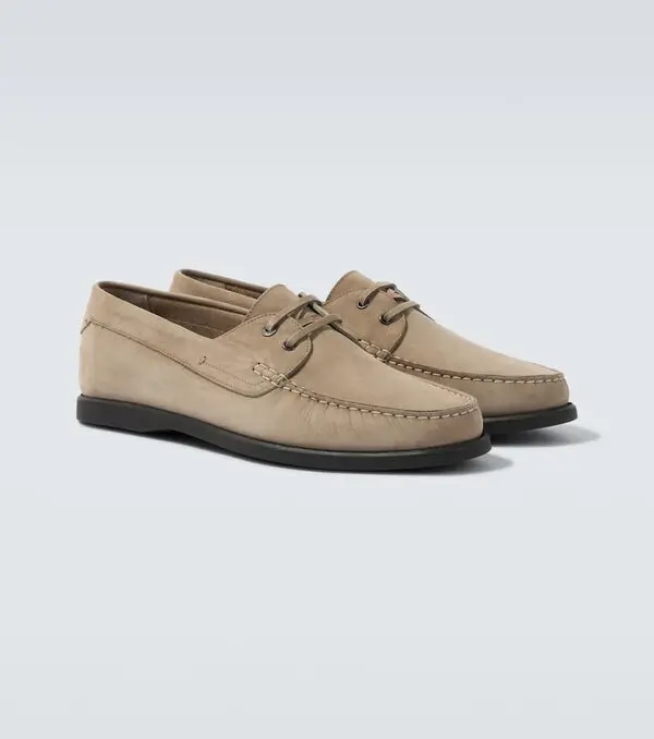 Brioni Leather Derby Shoes - Grey