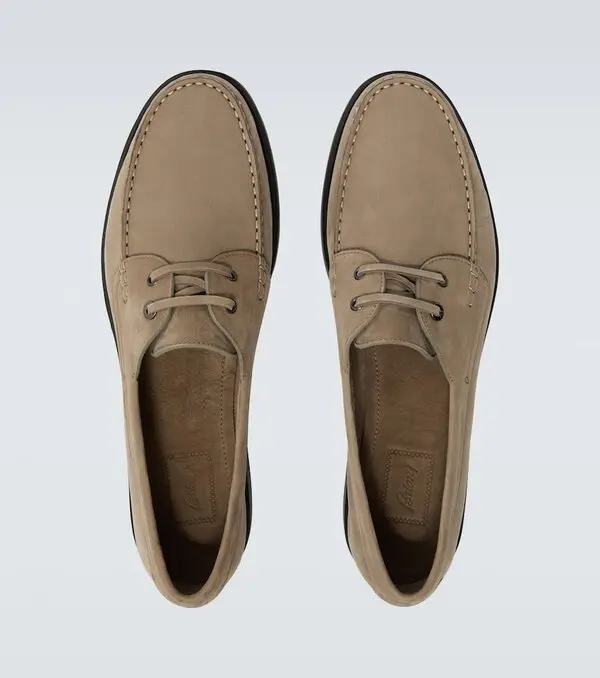 Brioni Leather Derby Shoes - Grey