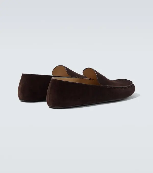 THE ROW Suede Loafers - Brown