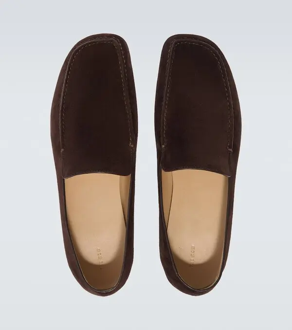 THE ROW Suede Loafers - Brown