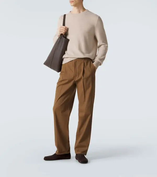 THE ROW Suede Loafers - Brown