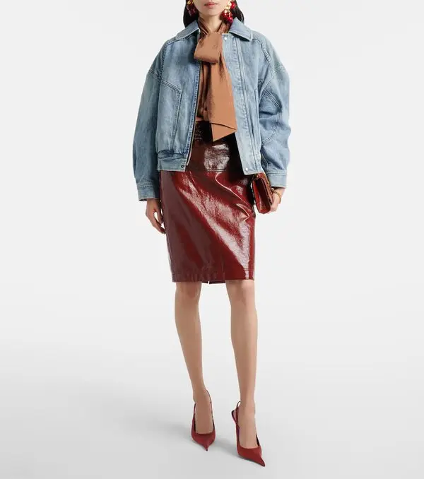 Saint Laurent Denim Blouson Jacket