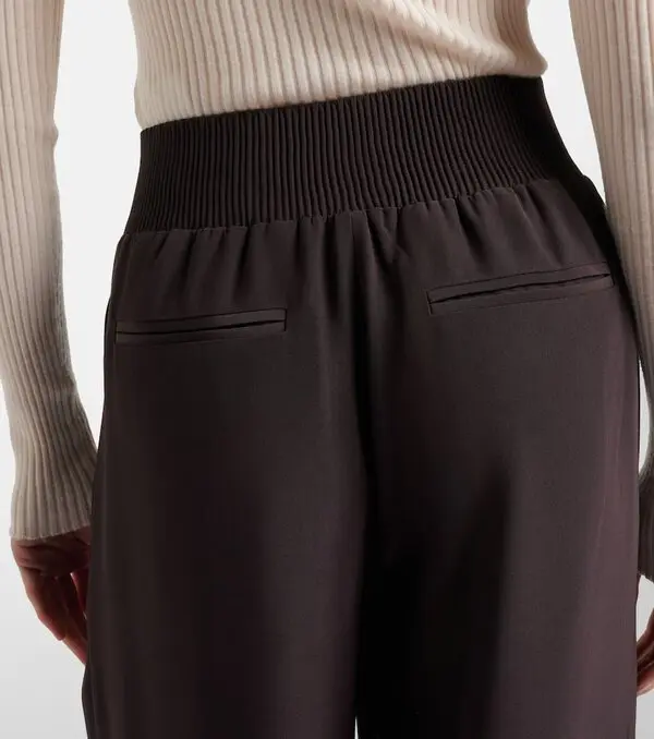 JOSEPH Nour Wide-leg Pants - Brown