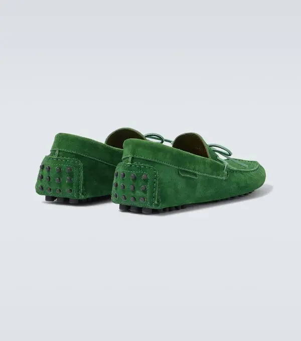 TOM FORD Suede Driving Shoes - Green