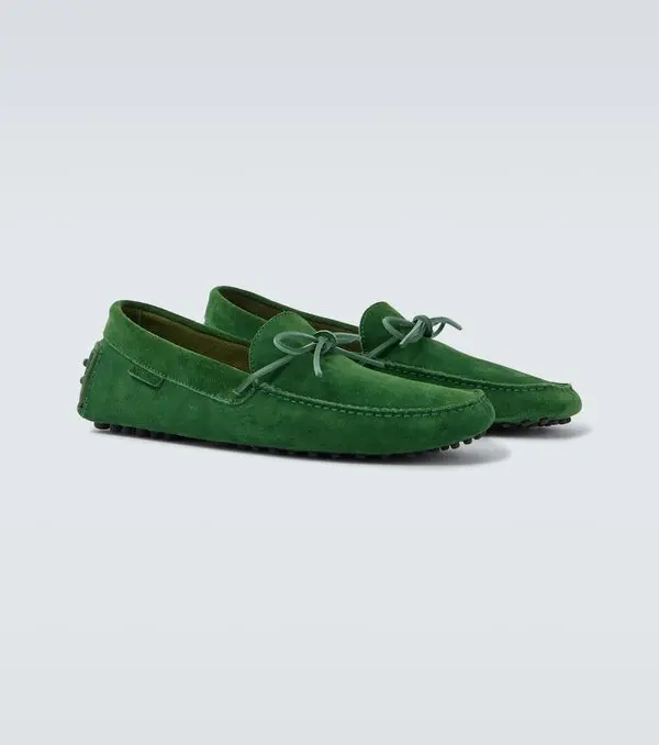 TOM FORD Suede Driving Shoes - Green