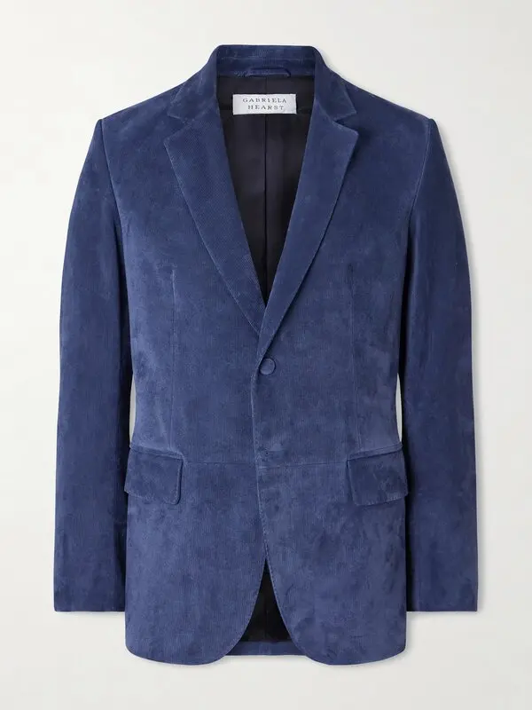 Gabriela Hearst Irving Suede-corduroy Blazer