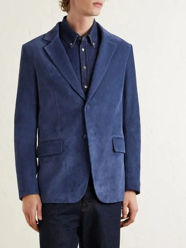 Gabriela Hearst Irving Suede-corduroy Blazer
