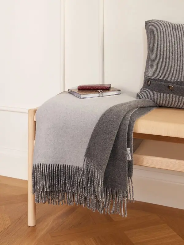 Brunello Cucinelli Fringed Cashmere Blanket