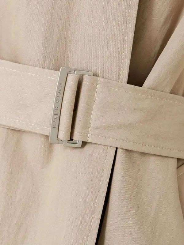 Magda Butrym Hooded Belted Cotton-blend Jacket