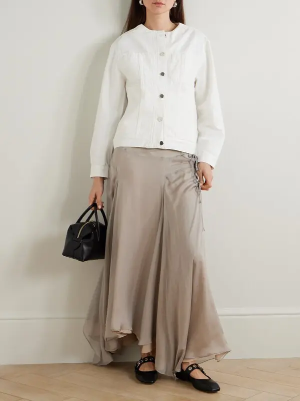 Loulou De Saison Rima Denim Jacket - Neutrals