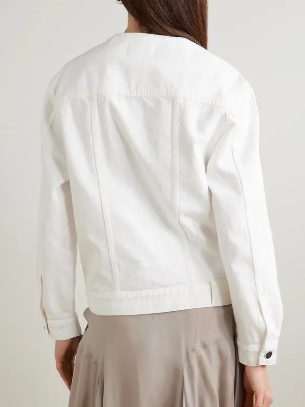 Loulou De Saison Rima Denim Jacket - Neutrals