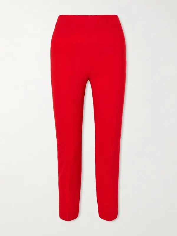 Tove Drew Cropped Skinny Pants - Red