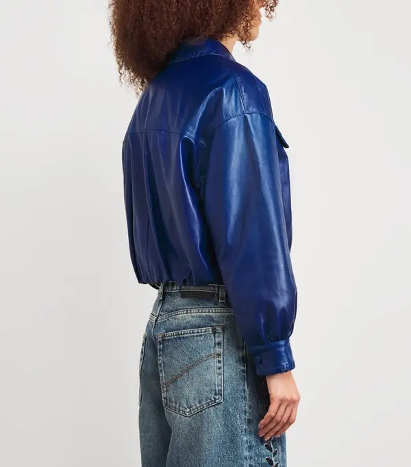 FRAME Bubble Leather Jacket