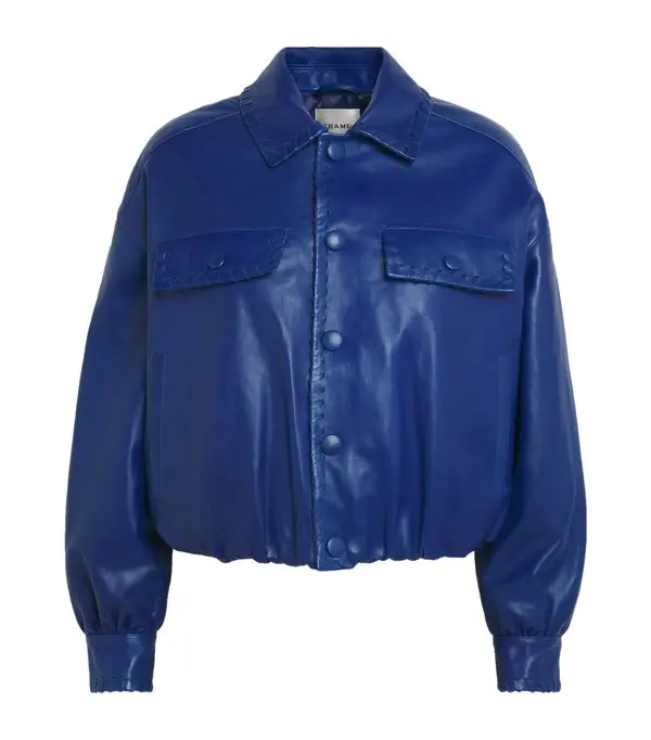 FRAME Bubble Leather Jacket