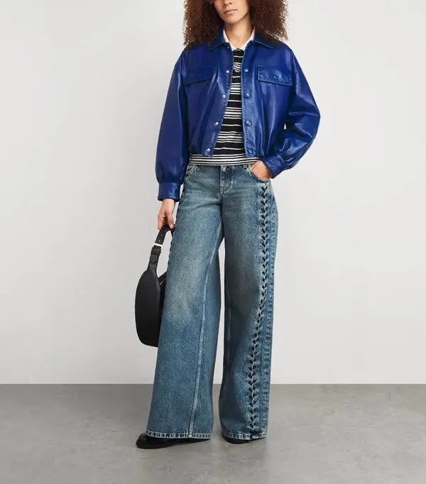 FRAME Bubble Leather Jacket