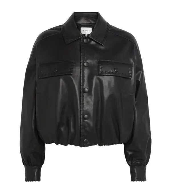 FRAME Bubble Leather Jacket