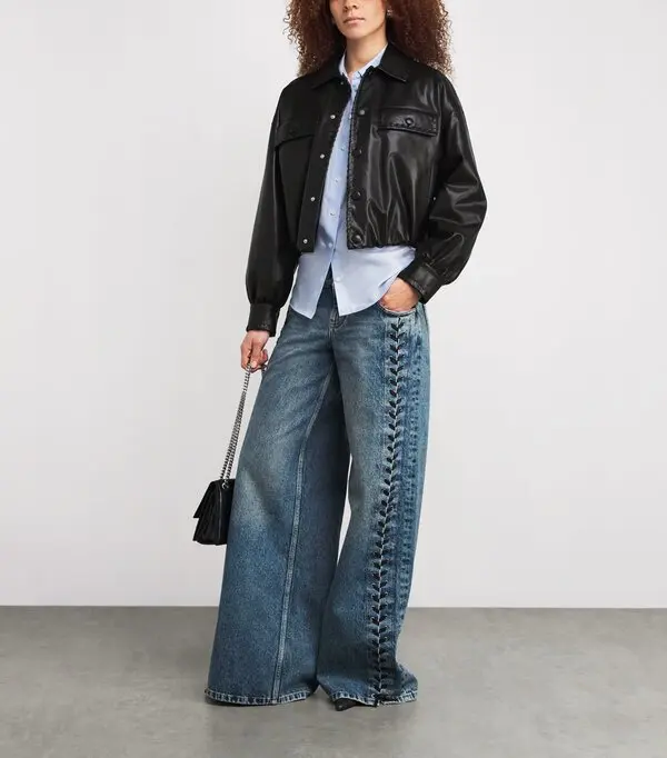 FRAME Bubble Leather Jacket