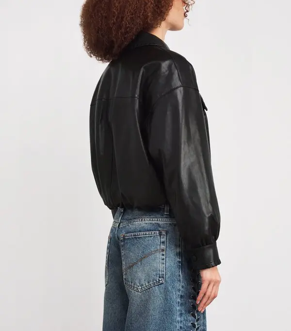 FRAME Bubble Leather Jacket