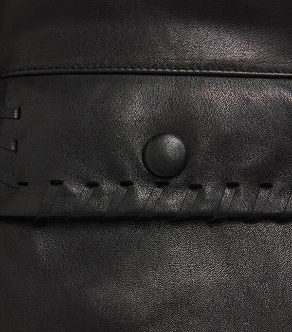 FRAME Bubble Leather Jacket