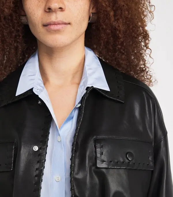 FRAME Bubble Leather Jacket