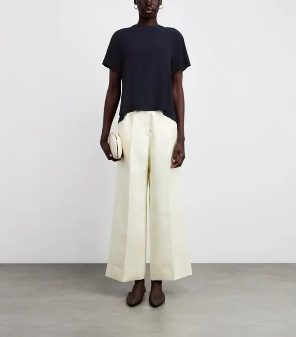 NOMADISSEM Silk Shirred Top