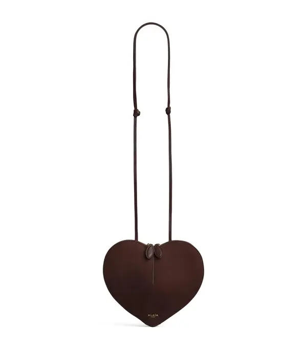 Alaïa Le Coeur Suede Shoulder Bag