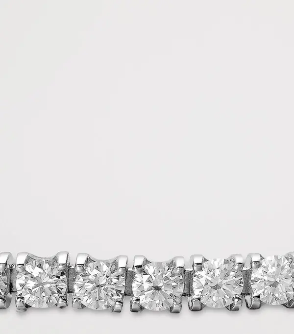 Cartier 18k White Gold And Diamond Essential Lines Bracelet