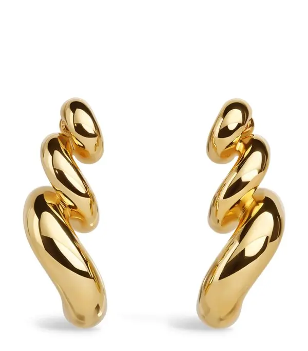 Alaïa Torsion Drop Earrings - Gold