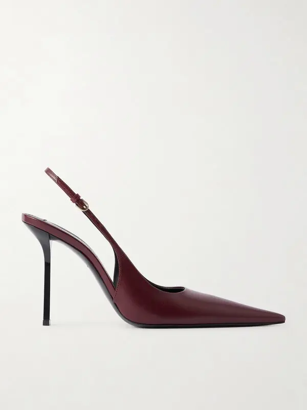 Victoria Beckham Leather Slingback Pumps
