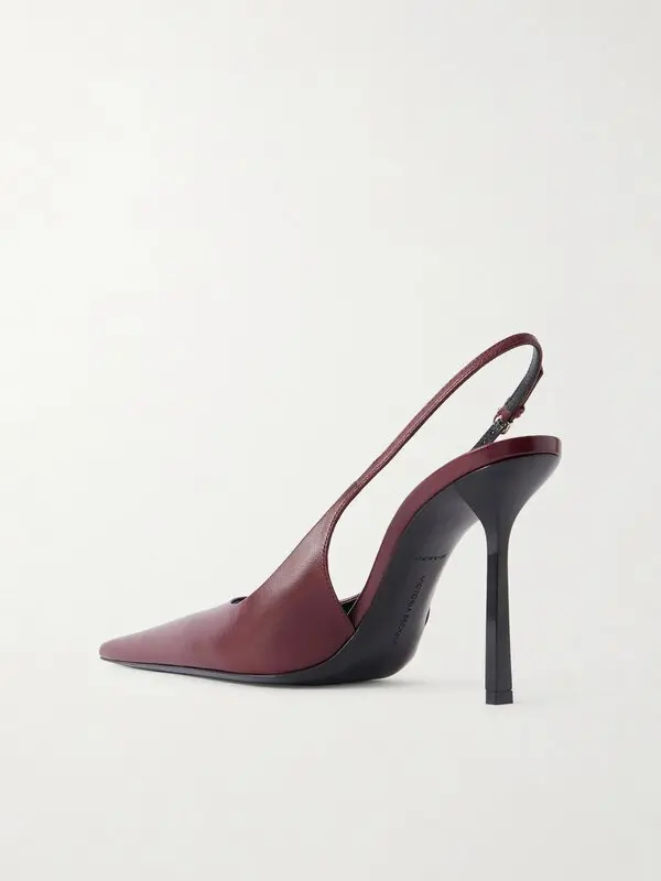 Victoria Beckham Leather Slingback Pumps