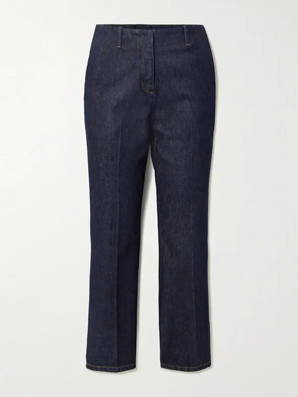 Dries Van Noten Cropped High-rise Flared Jeans