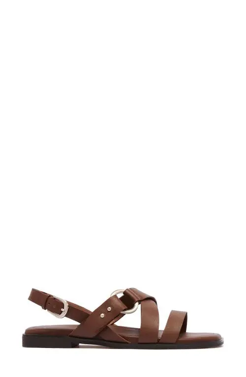 FRANKIE4 Leather Slingback Sandal - Deep Tan