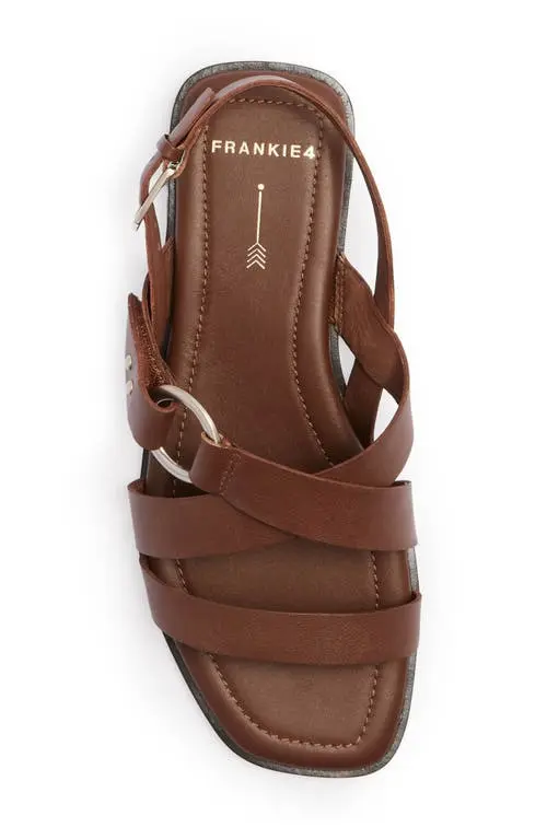 FRANKIE4 Leather Slingback Sandal - Deep Tan