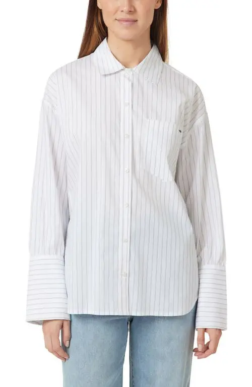 Habitual Oversized Stripe Poplin Shirt