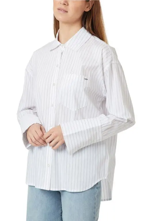 Habitual Oversized Stripe Poplin Shirt