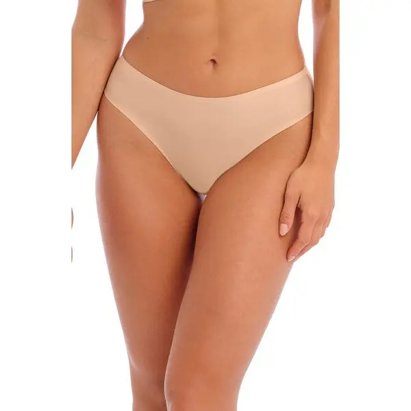 Fantasie Smoothease Lace Invisible Stretch Thong - Natural Beige