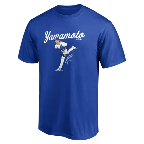 BREAKINGT Yoshinobu Yamamoto Los Angeles Dodgers Ace T-shirt - Royal