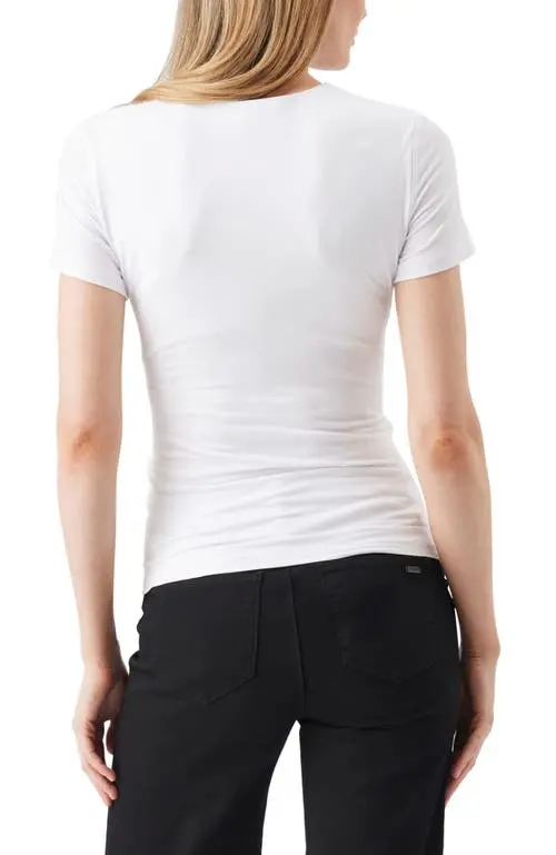 RIPE MATERNITY Luxe Knit Embrace Nursing Tee - White