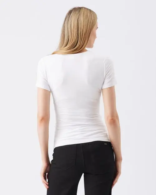 RIPE MATERNITY Luxe Knit Embrace Nursing Tee - White